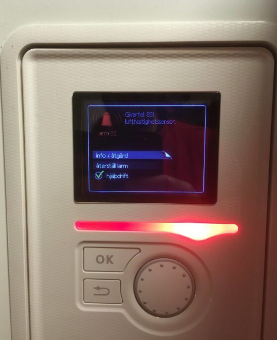 Larmlista för Nibe-produkter med Emmy-display - Öresunds VVS AB